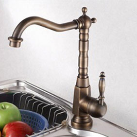 Centerset Antique Brass Kitchen Tap T0438 [T0438] - £68.99