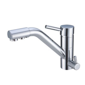 Contemporary Brass Water Filter Kitchen Multifunction Three Way Tap ...